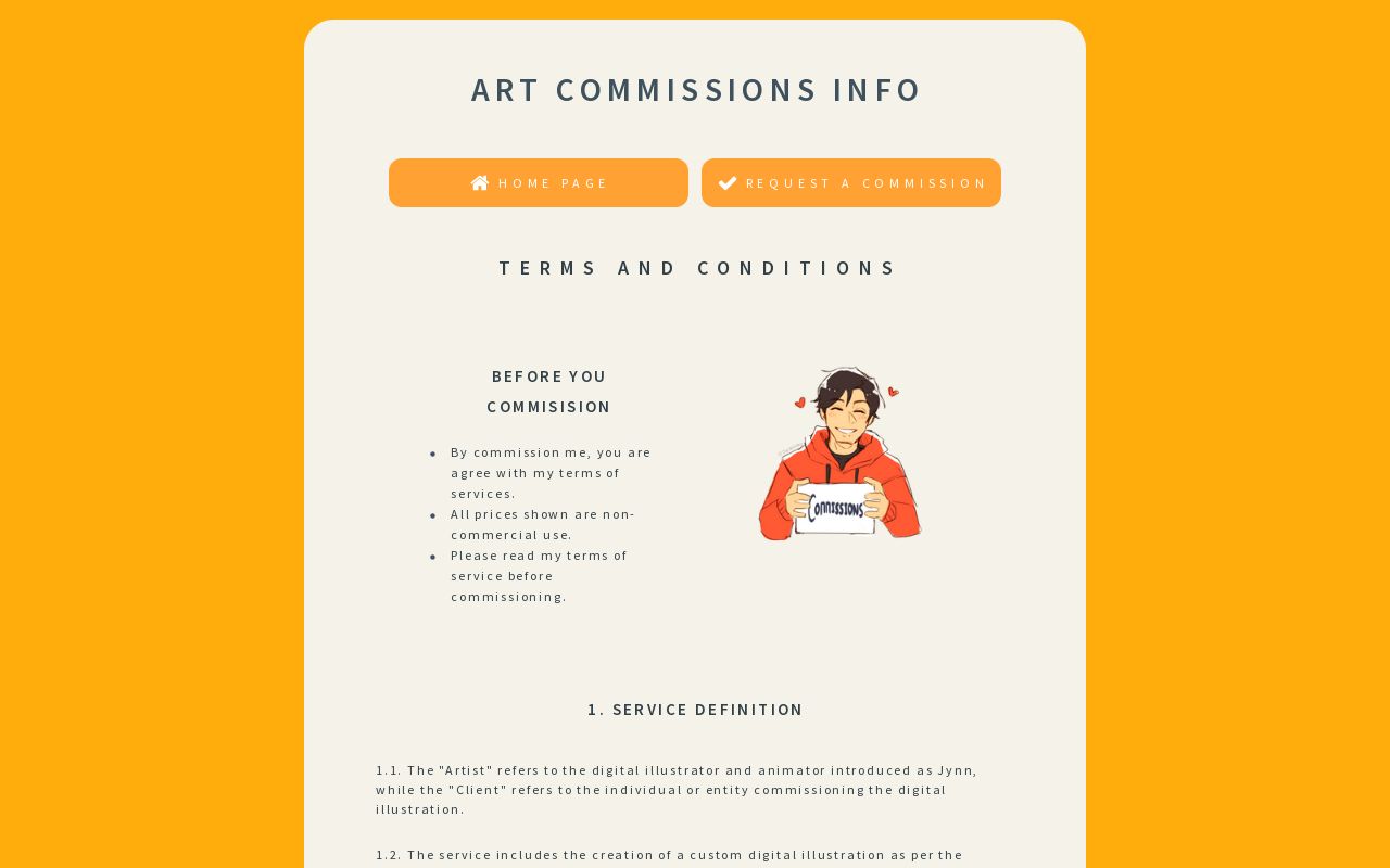 Art Commissions TOS
